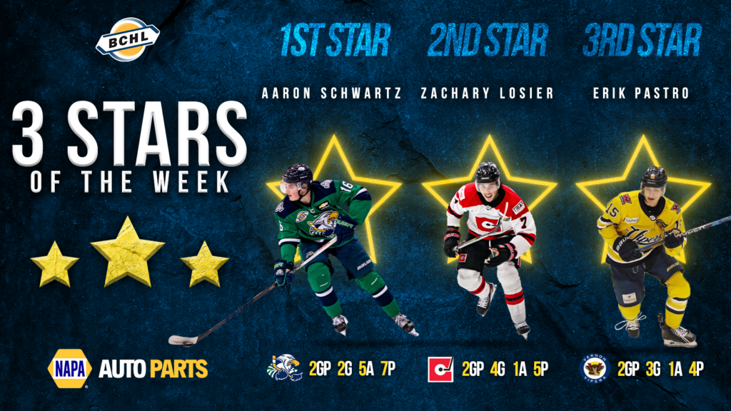 Schwartz, Losier, Pastro named NAPA Auto Parts 3 Stars of the Week ...
