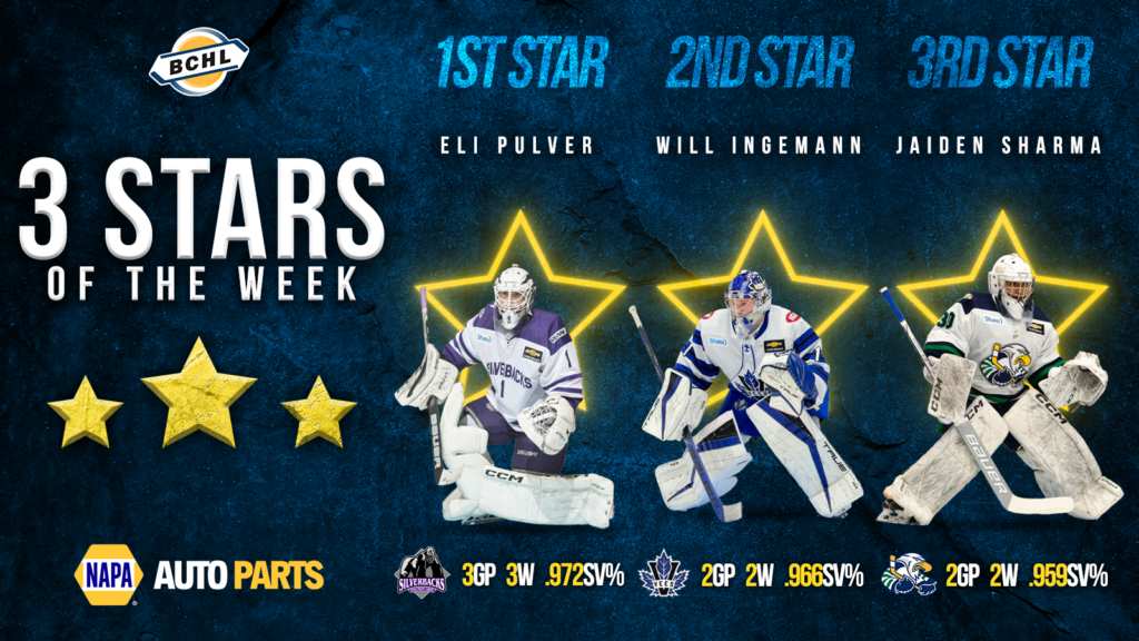Pulver, Ingemann, Sharma named NAPA Auto Parts 3 Stars of the Week ...