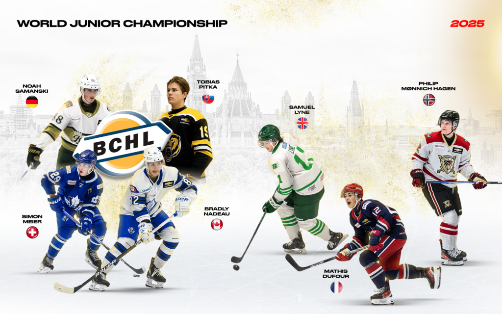 Seven BCHL players take part in 2025 World Junior Championships | BCHL ...